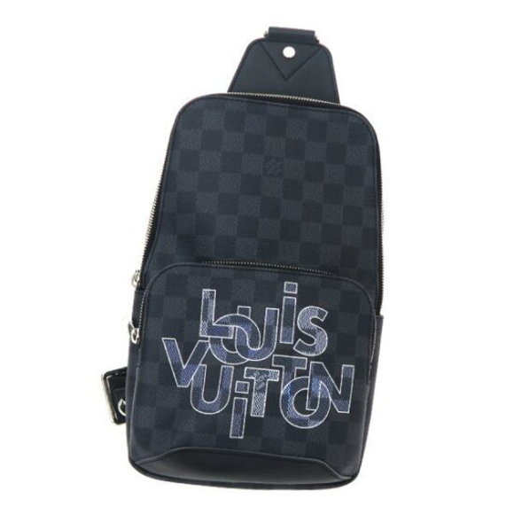 Louis Vuitton | Bags | Louis Vuitton Damier Graphite Black Lv Logo ...